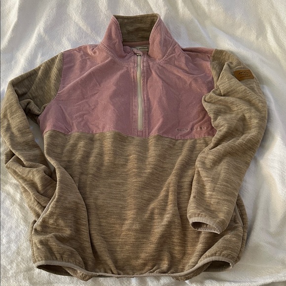 Simply Southern | Tops | Simply Southern Pink And Tan Pullover | Poshmark